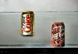 The Presurfer: Diet Coke Cans Float While Classic Coke Cans Sink
