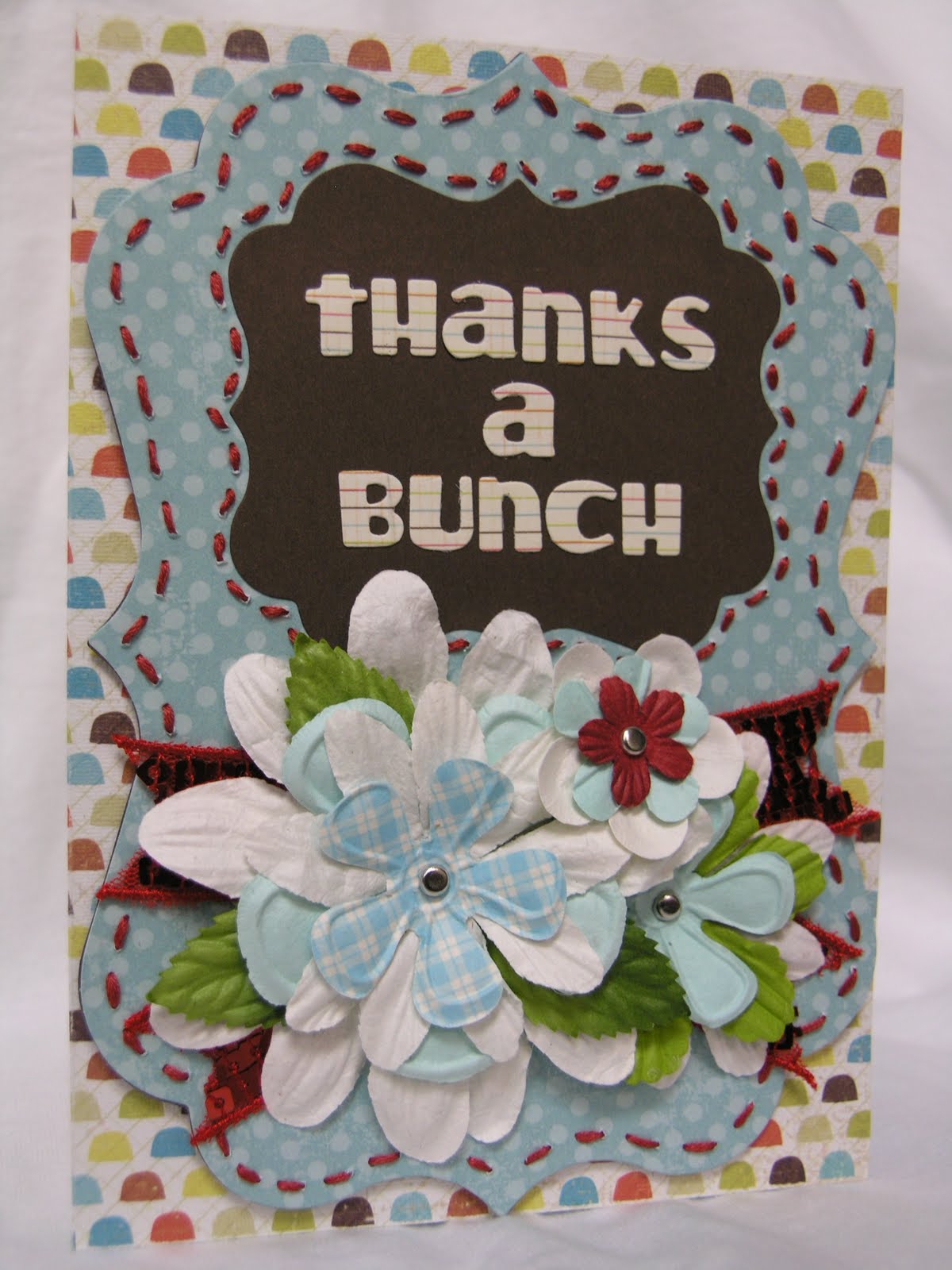 1GruviScrapper Scrapbook: Thanks a Bunch Card