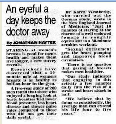 Laughter Is The Best Medicine: An Eyeful Keeps The Doctor Away!