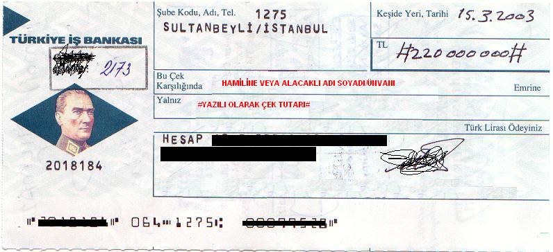 HERŞEY HAKKINDA: Çek Nasıl Doldurulur?