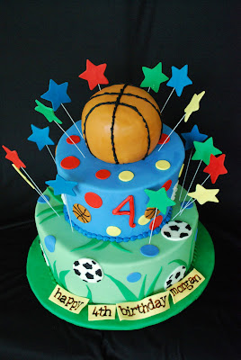 The Beehive: Sports Themed Crooked Cake