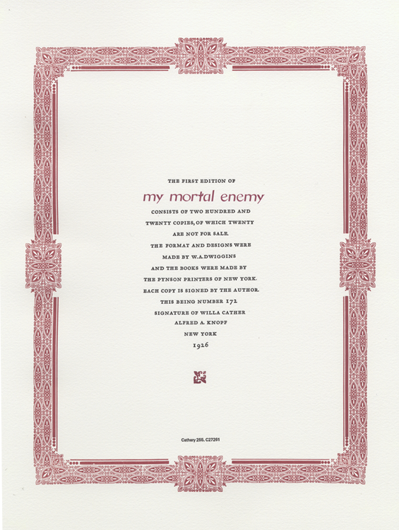 Letterology: The Colophon