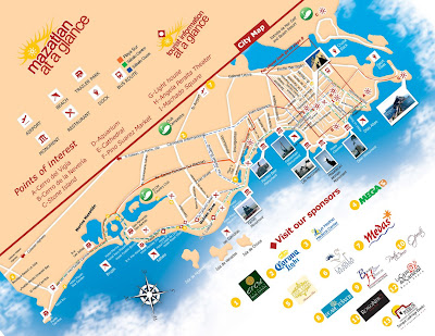 Mazatlan at a Glance Guía Turística: City Map