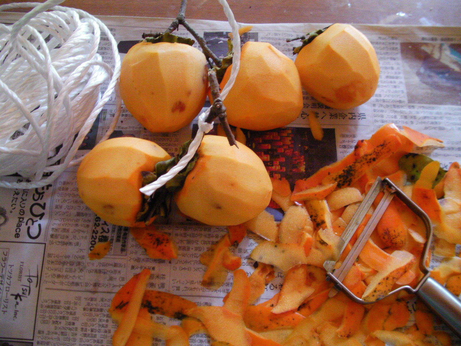 My Corner of Japan: Drying Persimmons at Home