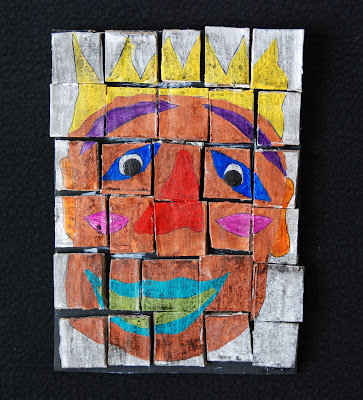 that artist woman: Cardboard Mosaics