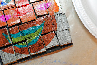 that artist woman: Cardboard Mosaics