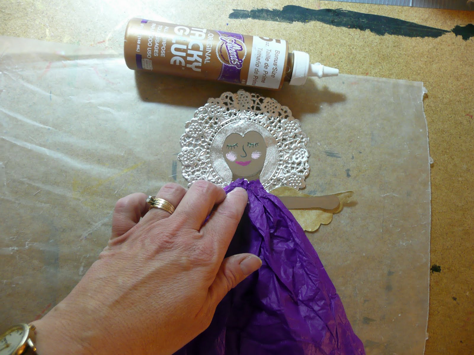 that artist woman: Tissue Paper Angels