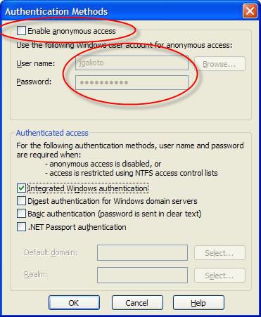 John Galioto's Blog: Account Lockout When Disabling Anonymous Access in IIS