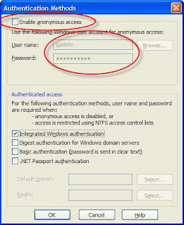 John Galioto's Blog: Account Lockout When Disabling Anonymous Access in IIS