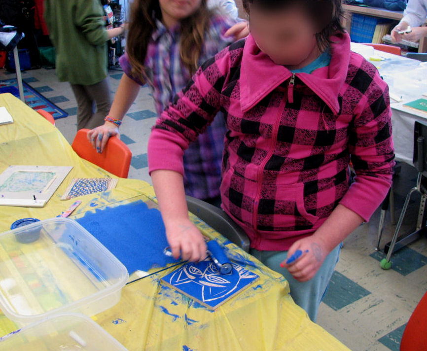 My Printmaking Journey: Elementary School printmaking instruction