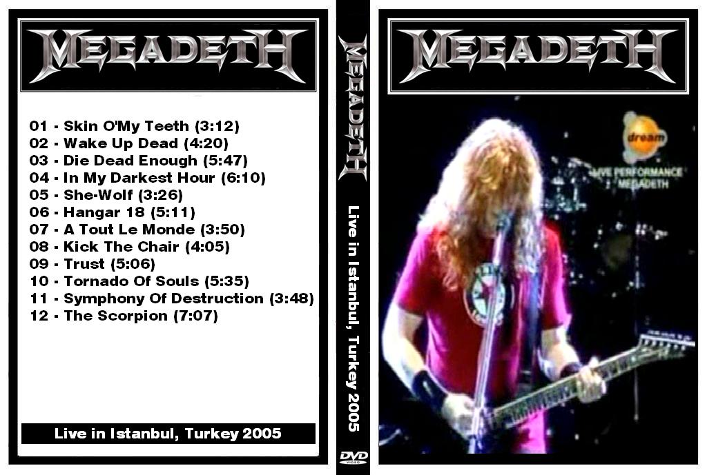 DVD cover bootleg: Megadeth - Istanbul, 2005