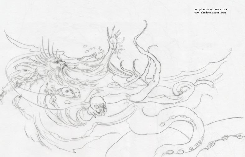 Midnight Ramblings: Jing Wei Bird Sketch