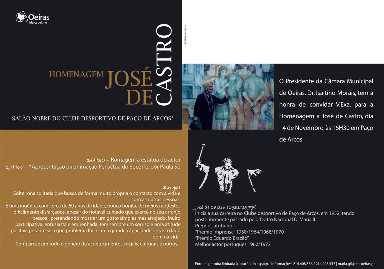 In-Oeiras: Homenagem a José de Castro