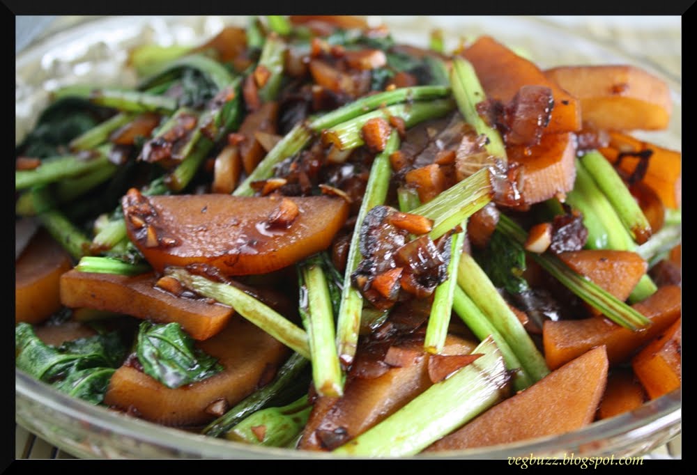 Vegan-Love-Food: Potato Chye Sim Stir-Fry