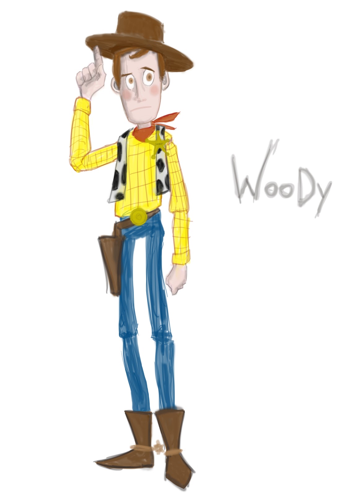 The Nautical Monkey Project: 30 Minute Sketch : Toy Story 3 - Woody