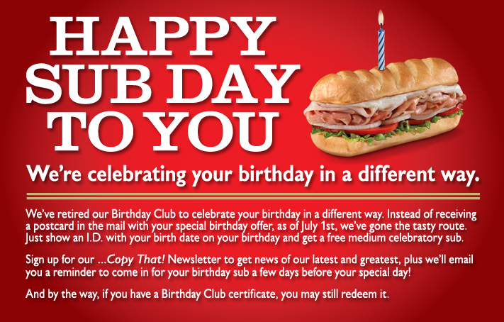 Birthday Freebies & Savings - Firehouse Subs
