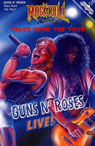 POP CULTURE SHOP: GUNS 'N ROSES COMIC BOOK!! AXL ROSE SLASH DUFF IZZY '91