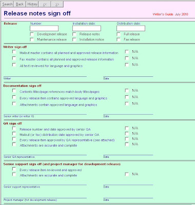 Business Writing: 11 Implement sign off and sign-off sheets