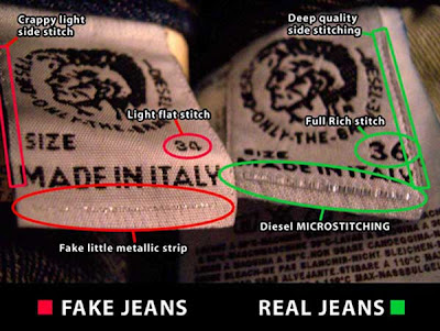 FAKE VS REAL WHICH IS BETTER: HOW TO SPOT FAKE DIESEL JEANS