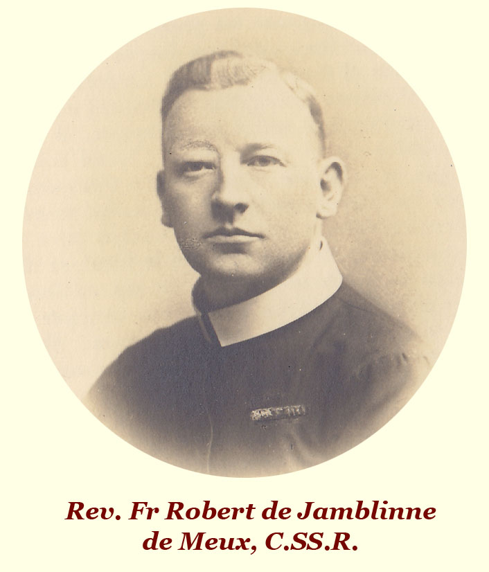 Papa Stronsay Texts: Rev. Fr De Jambilinne de Meux, C.SS.R. (1888-1938)