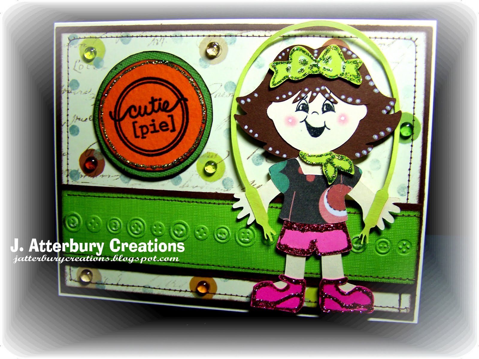 J. ATTERBURY CREATIONS: Glitzy Paper Doll Card...
