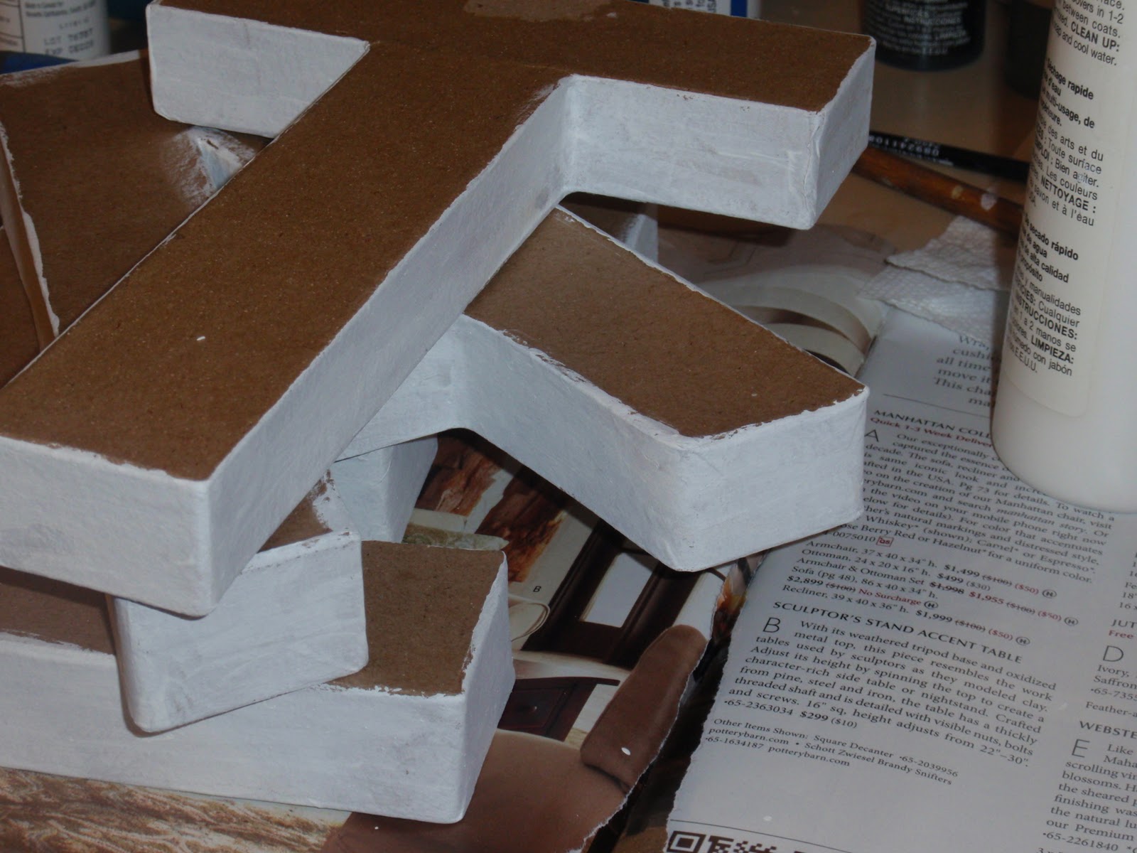 Diary of a Crafty Lady: EAT Mod Podge Letters