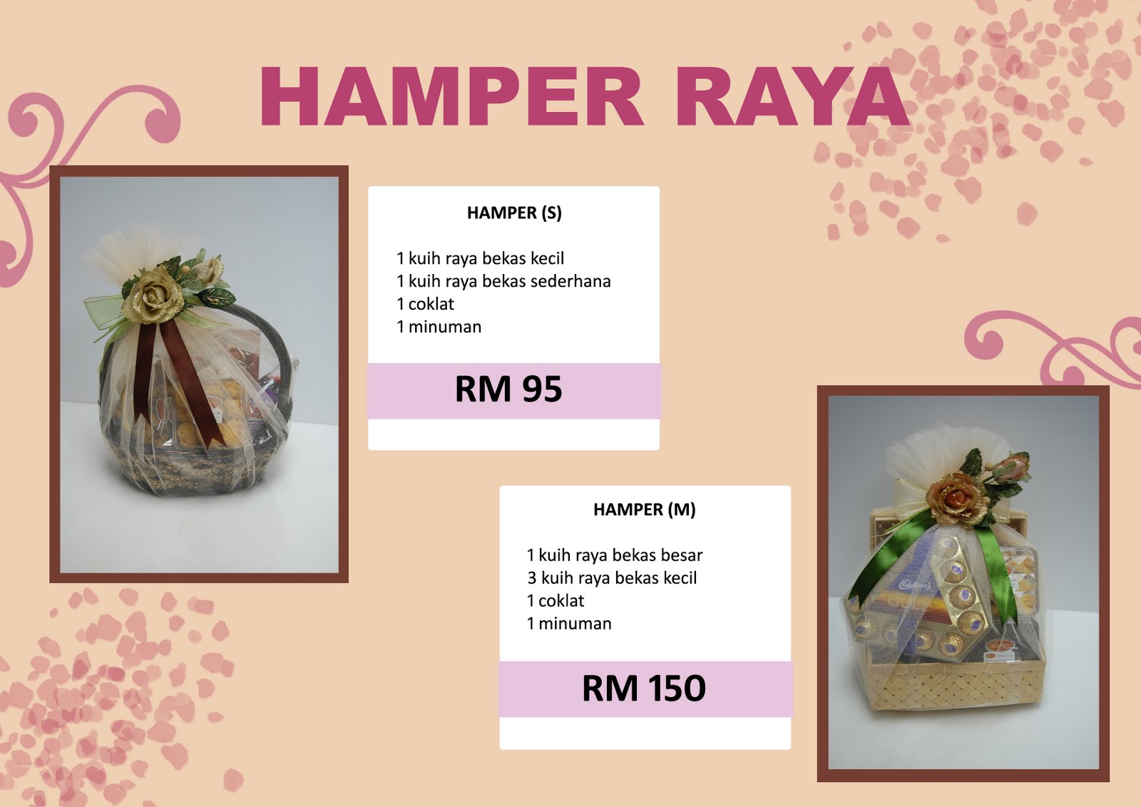 Selamat Datang ke Butik Seni Hiasan Kek Hanim's Cake: HAMPER RAYA 2010