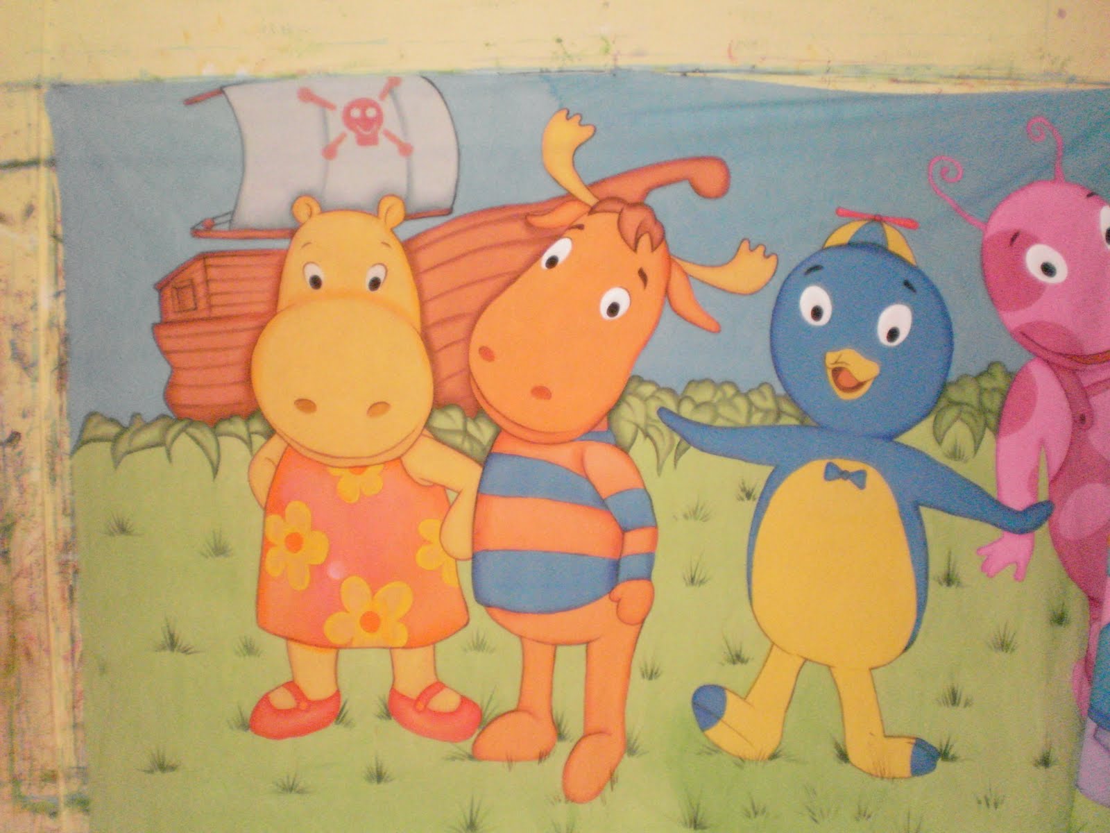 Ivoneida Nunes Pinturas em tecido: Painel dos Backyardigans
