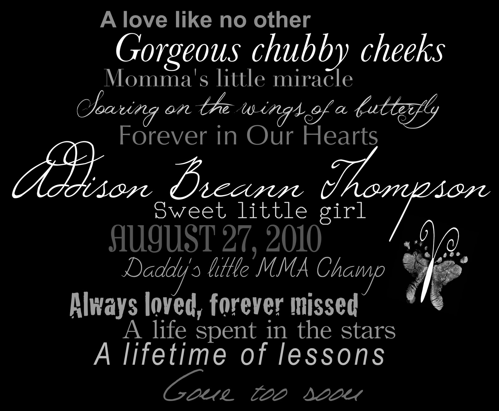 Addison's Wings: Inspirations and Memorials