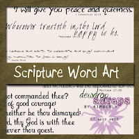 Dewdrop Scraps: Scripture Word Art