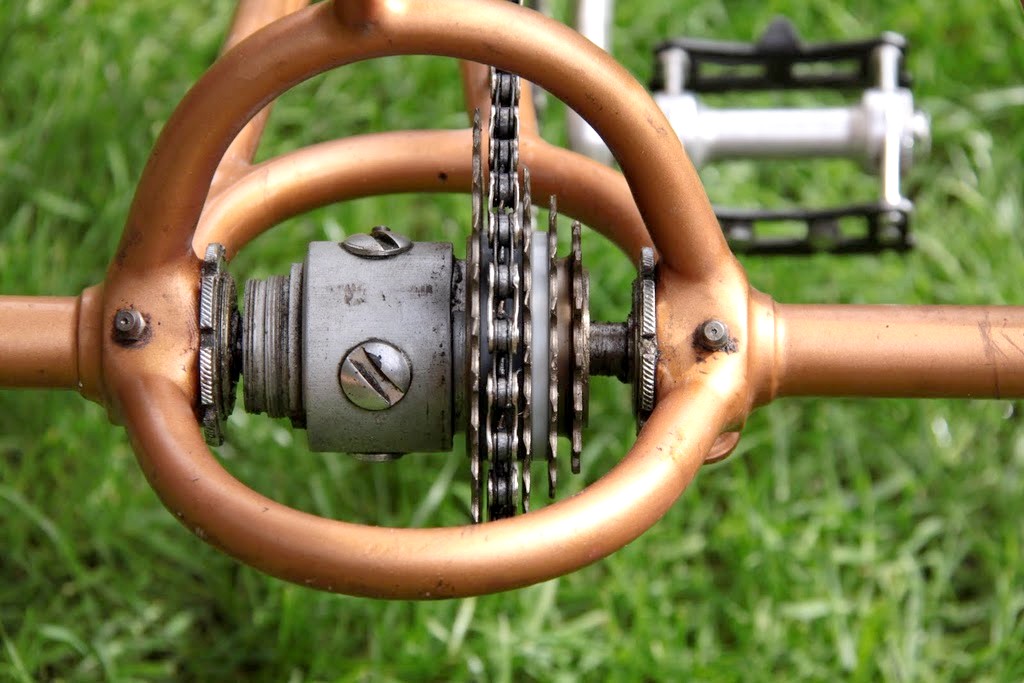 Trikes and (odd) bikes.: Higgins with differential