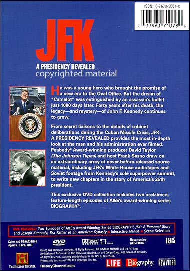 DVP's JFK ARCHIVES: REVIEW: "JFK: A PRESIDENCY REVEALED" (2003 DOCUMENTARY)