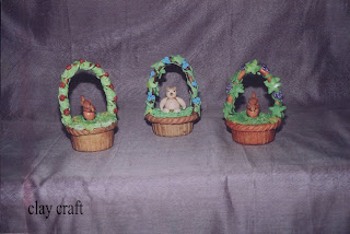 clay flowers and figurines: BREAD CRAFT