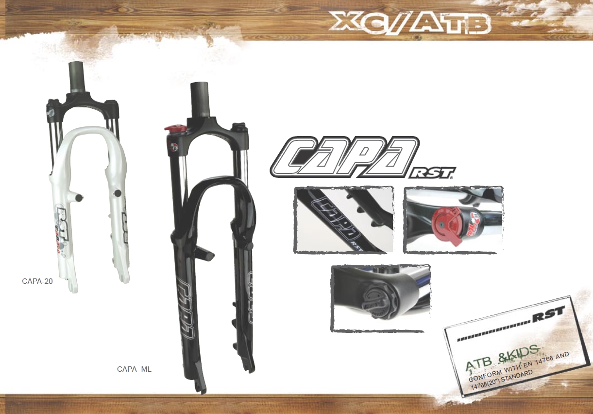 XCR: Horquilla Rst Capa T26 Uso Xc-atb Recorrido 80mm $32.000