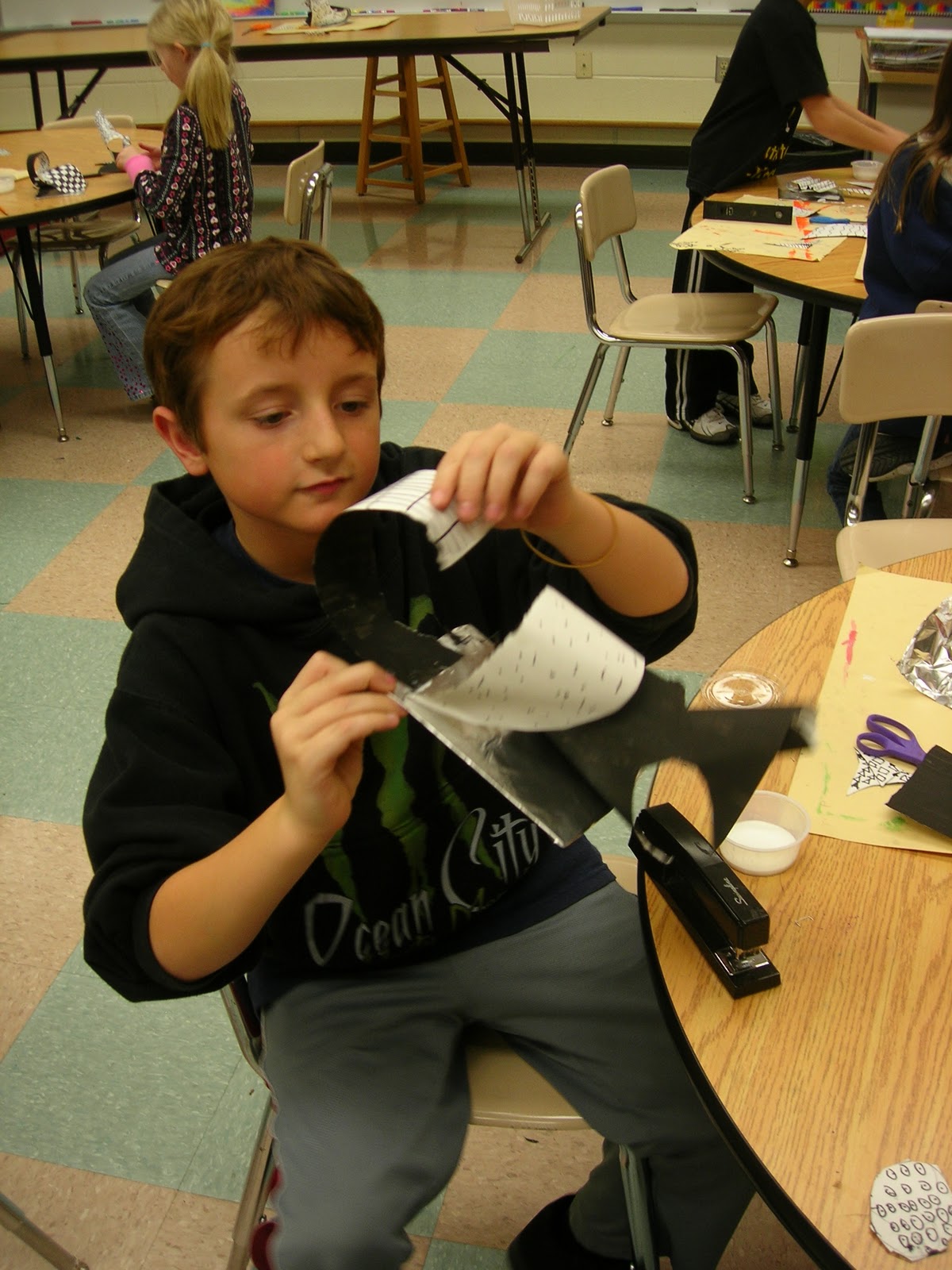 Mrs. Manzella's Student Gallery: 3rd Grade 3D Paper Pattern Sculptures