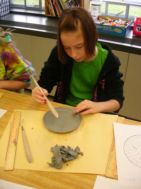 Mrs. Manzella's Student Gallery: 6TH GRADE: NATIVE AMERICAN CLAY PLATES