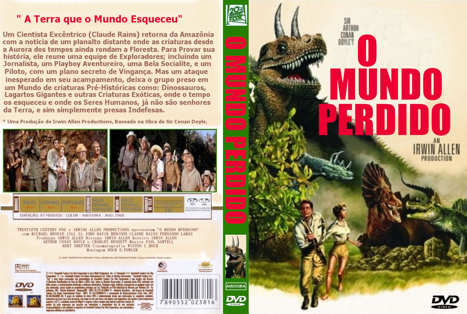 Capas Filmes Aventura: O Mundo Perdido