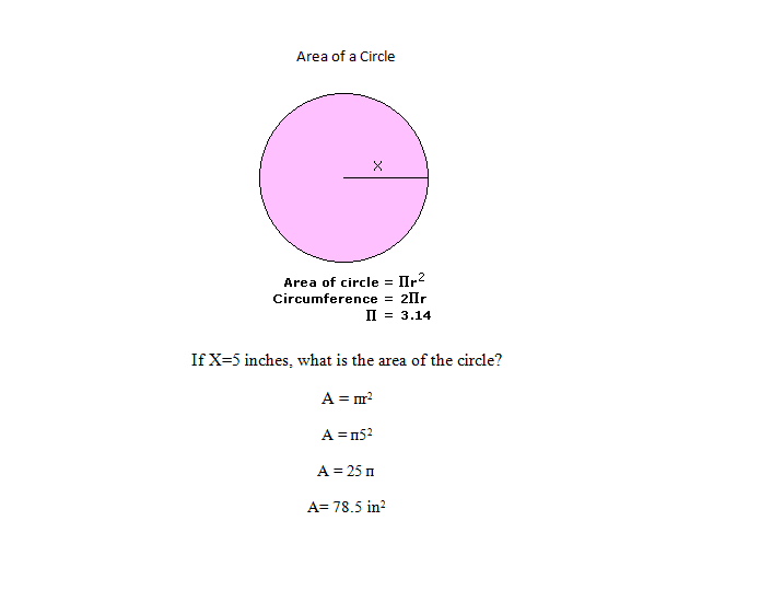 Aiden's bloggity blog: Area of a circle