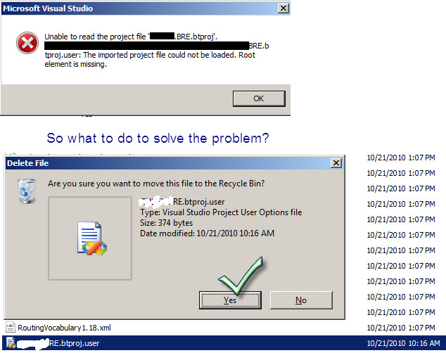 BizTalk - Tips and Tricks: Visual Studio Error - The imported project file could not be loaded ...