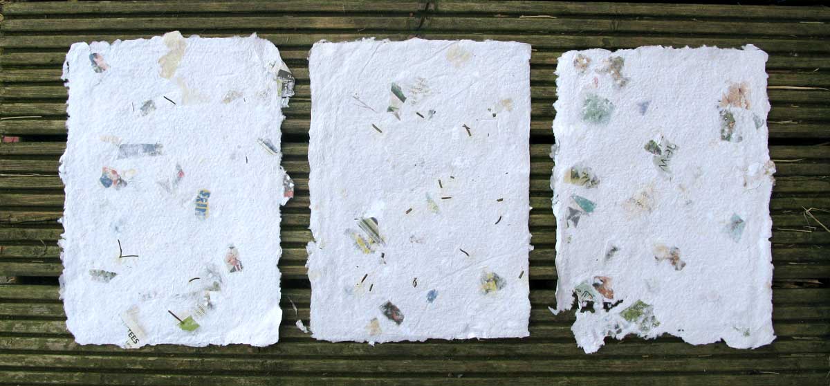Pheasant Place: Making paper. Part 1