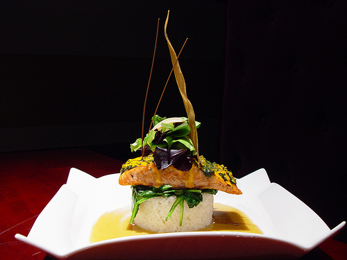 a designer + a contractor: elegant design + creative food = wild mango