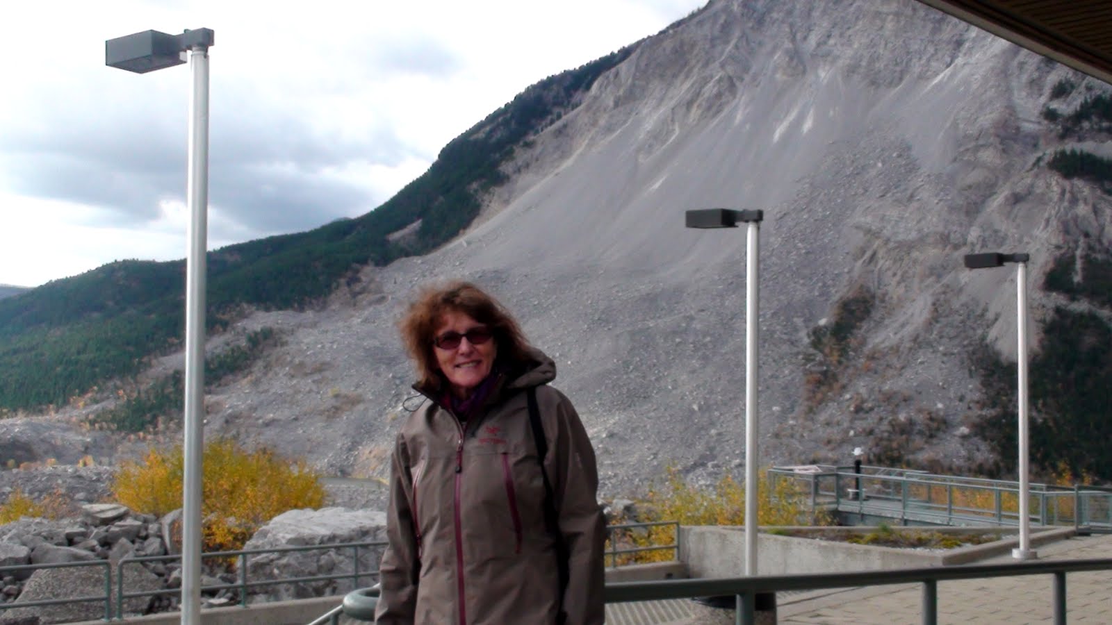 Liz at the interpretive Centre