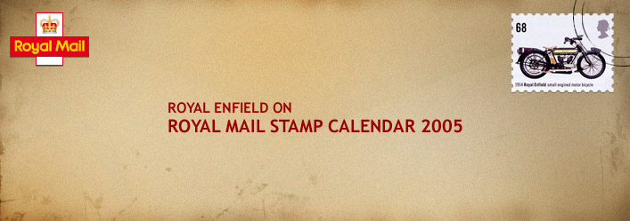 Royal enfield on royal mail stamp calender 2005 | ROYAL ENFIELD MOTORCYCLES