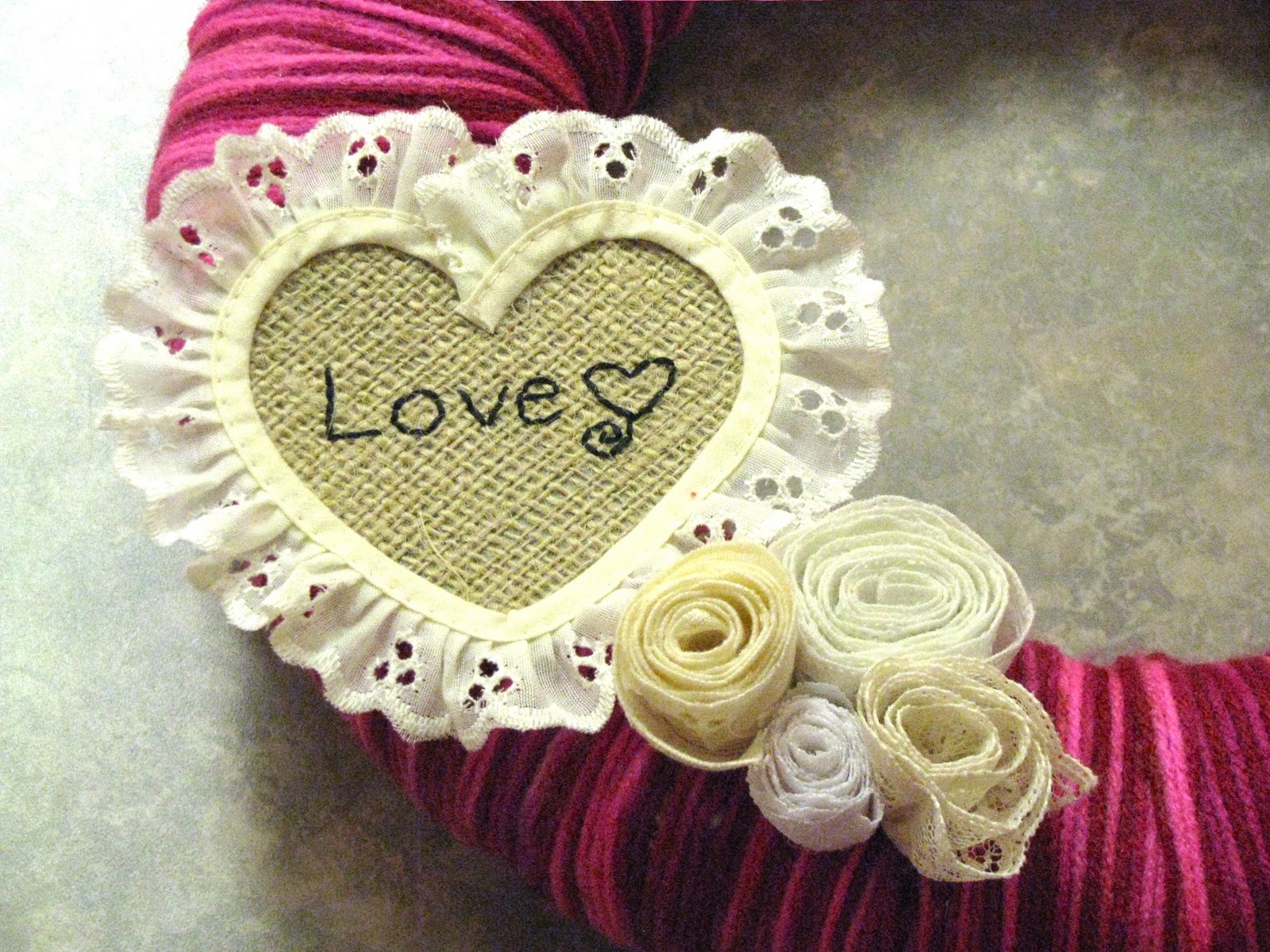 Loving Every Second: Valentine's {Love} Wreath