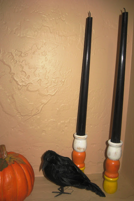 Sisterhood of the Crafty Pants: Candy Corn Candlesticks