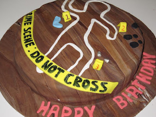 Margs Kitchen: CSI theme cake