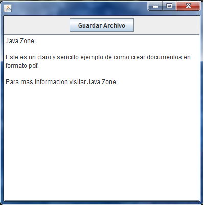 My Java Zone: Crear un Pdf con java