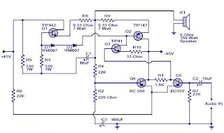 KUMPULAN SKEMA RANGKAIAN ELEKTRONIKA: Skema Rangkaian Power Amplifier ...