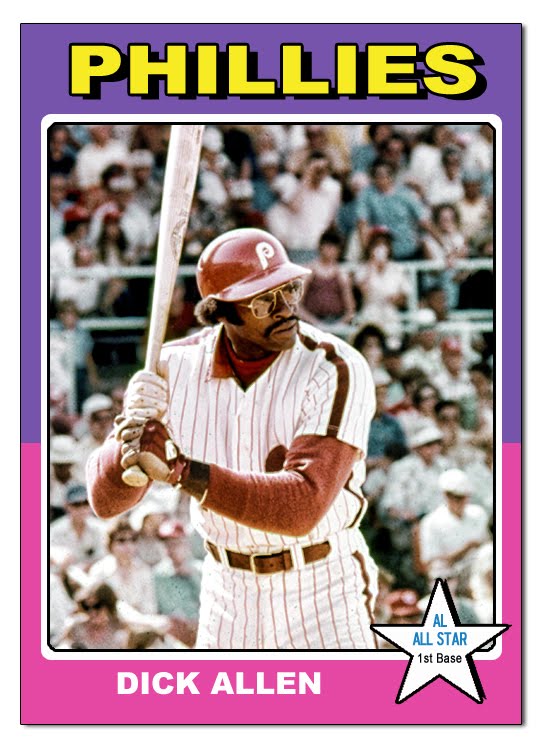 Dick Allen Hall of Fame: Dick Allen Baseball Card Project: 1975