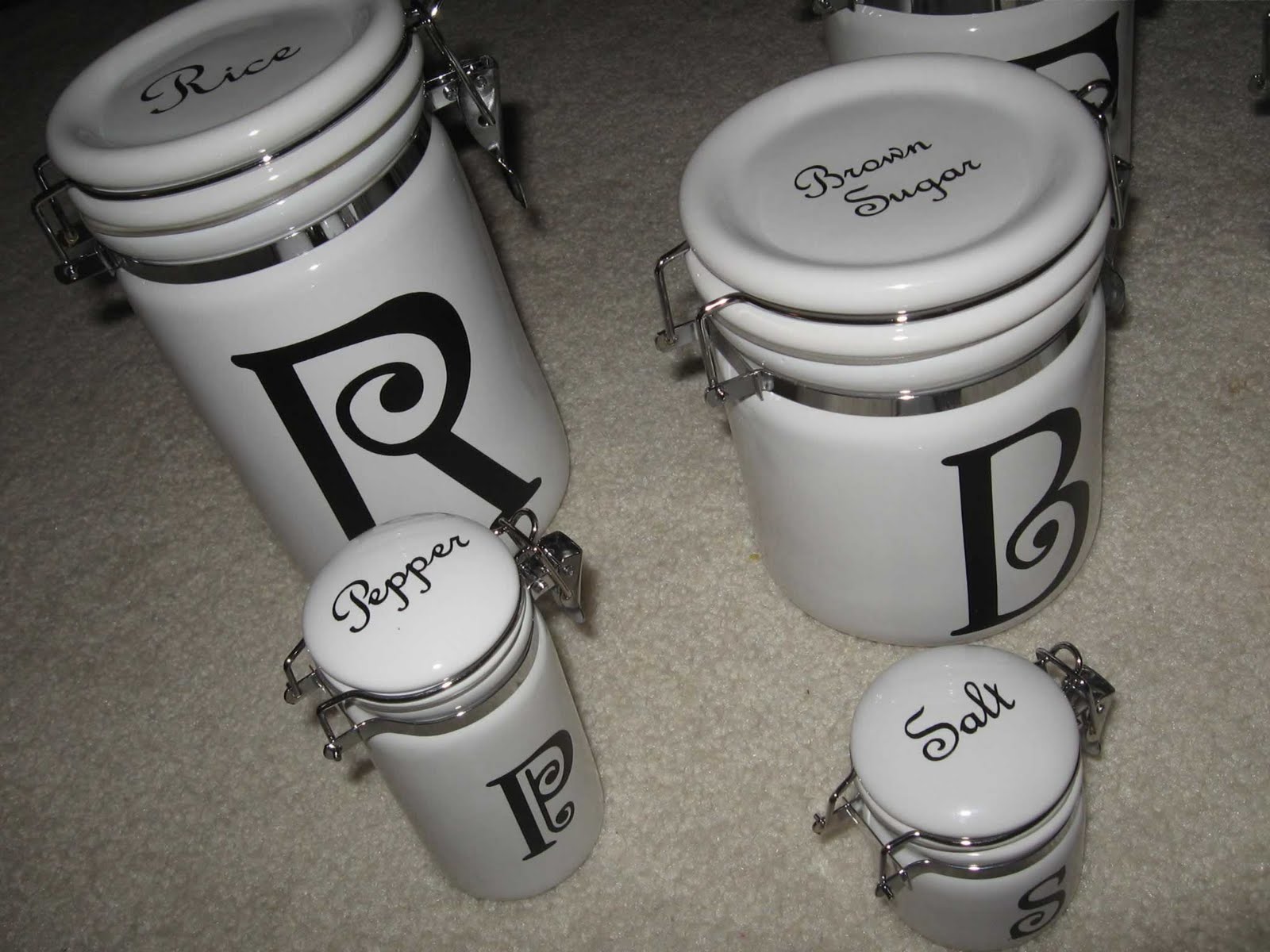 Generally Creative: Custom Kitchen Canisters
